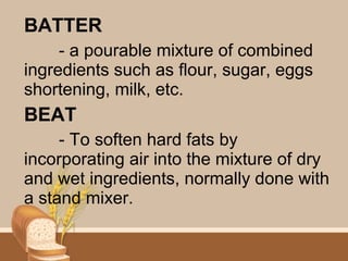 Baking Terms and Ingredients!!! | PPT