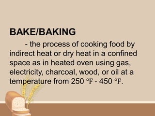 Baking Terms and Ingredients!!! | PPT