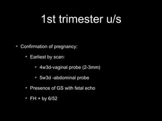 1st trimester scan | PPT