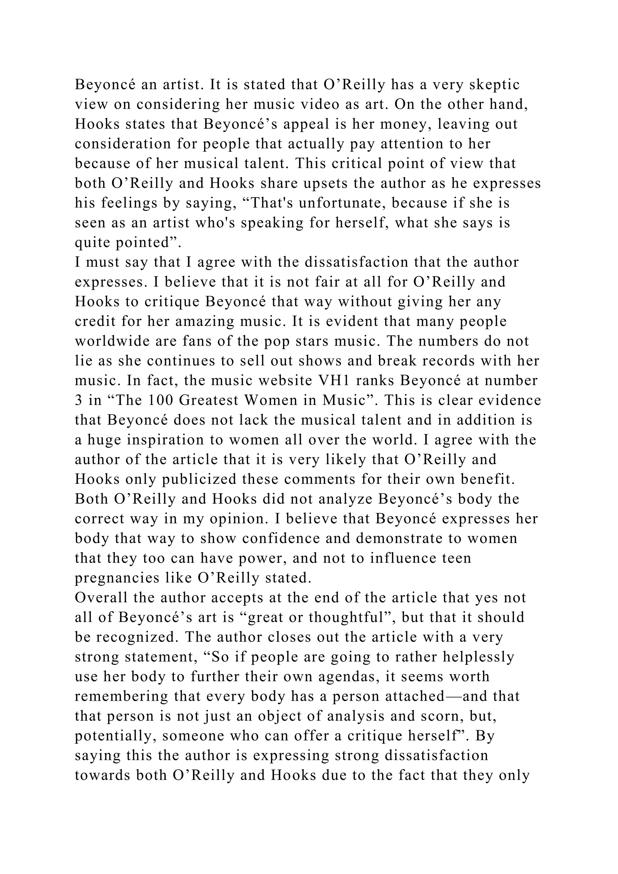 1Student Example #2Beyoncé, Sex, and ControversyWomen.docx