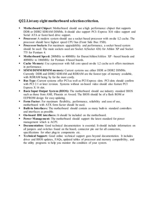 1 study of motherboard | DOCX