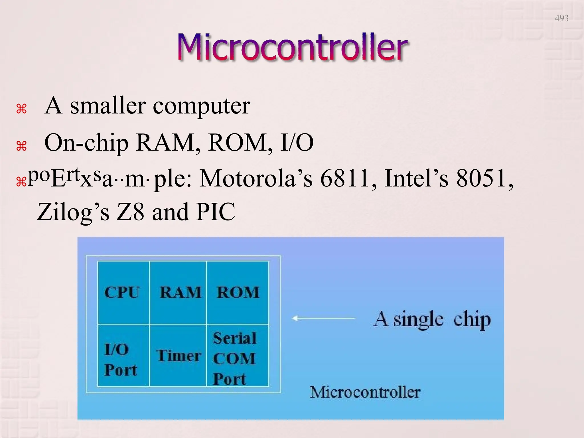 1st unit - microcontroller architechture and pin diagram | PPTX