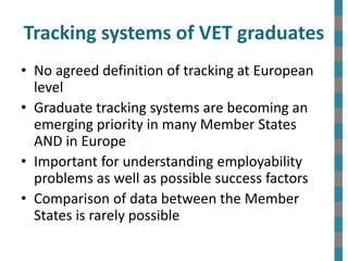 Tracking systems for VET graduates - why and how | PPT