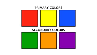 1st Year Art Lesson 10 colour powerpoint | PPTX