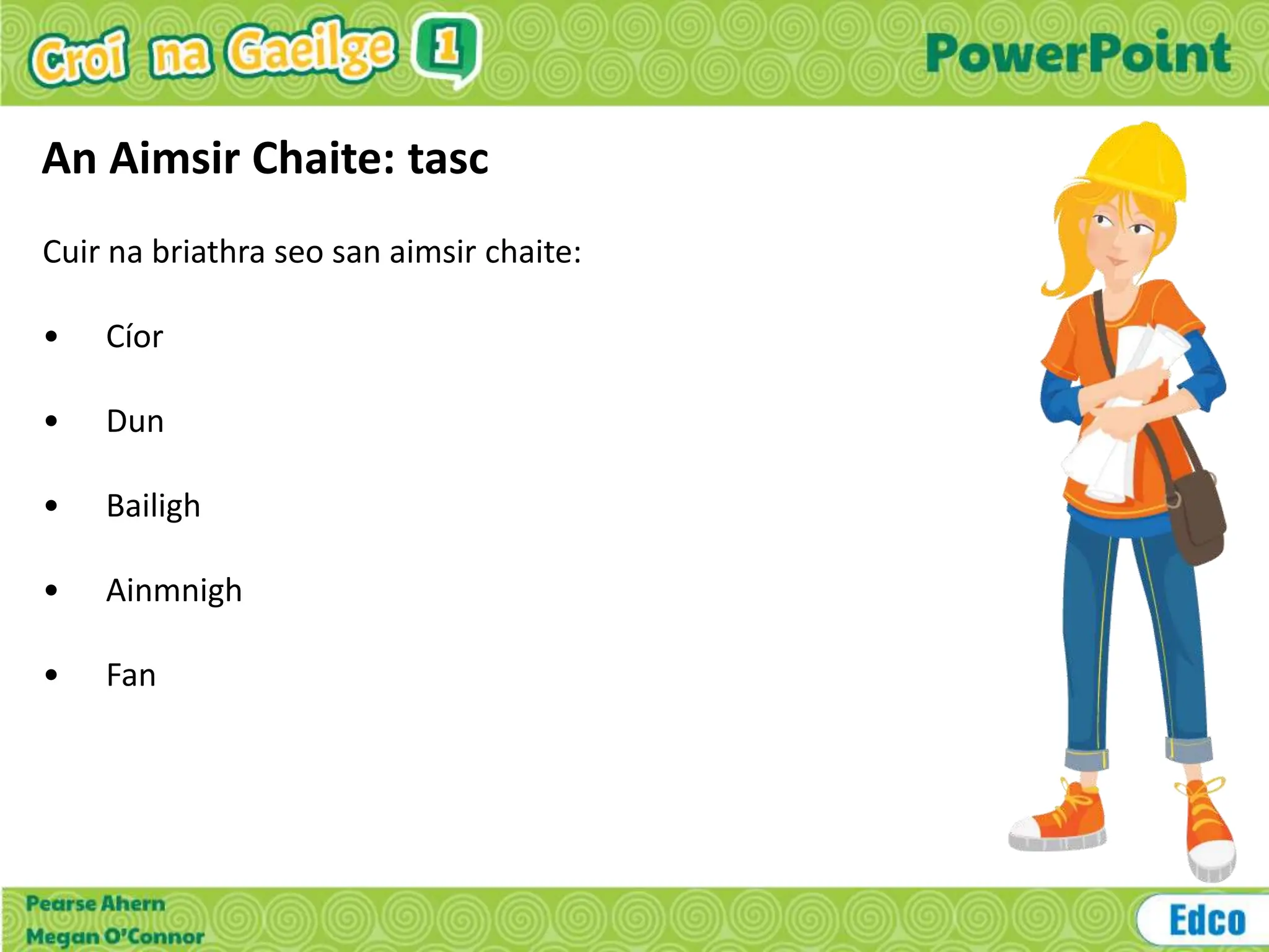 1st year Irish Grammar, Introduction to irish | PPTX