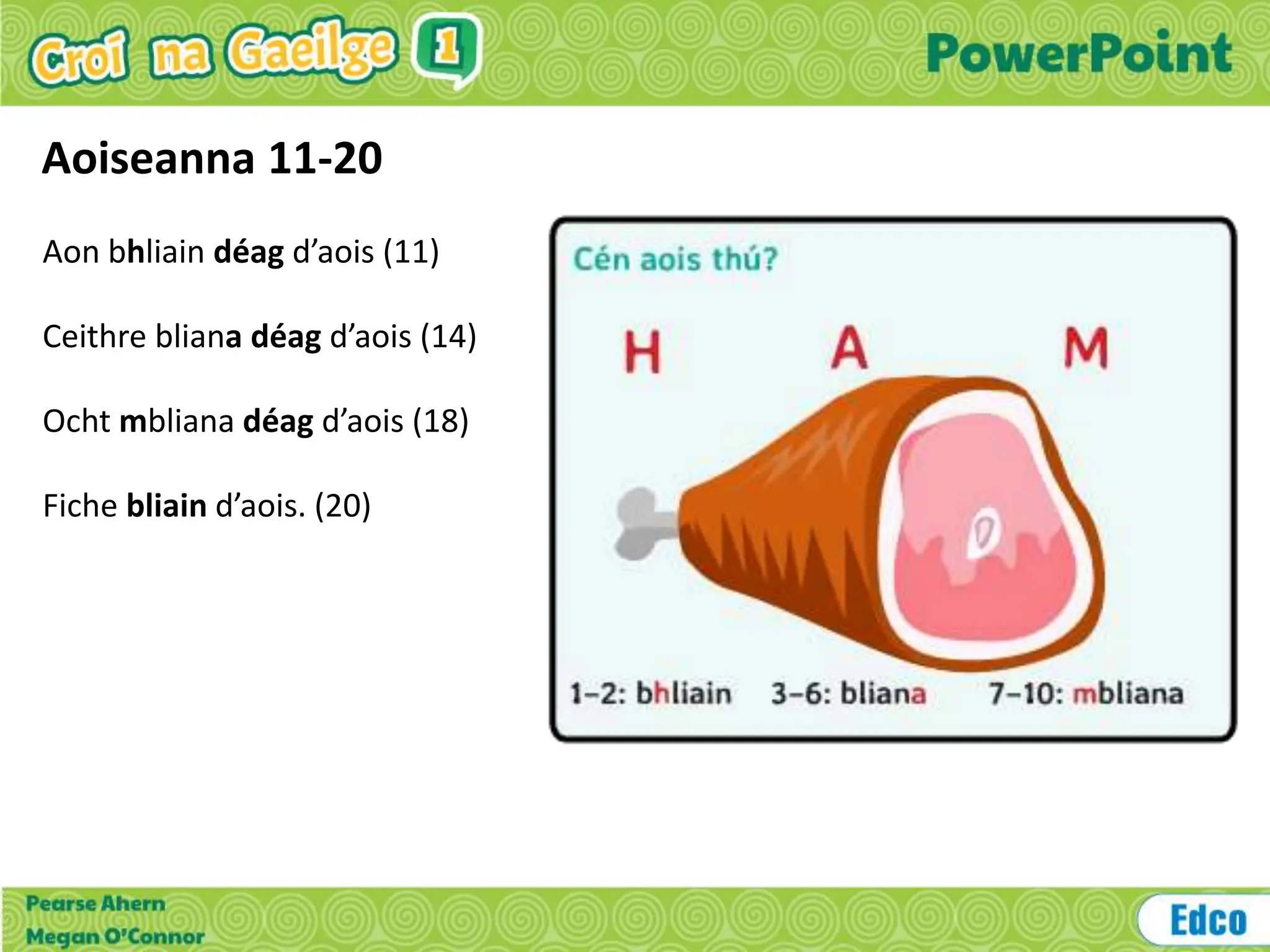1st year Irish Grammar, Introduction to irish | PPTX