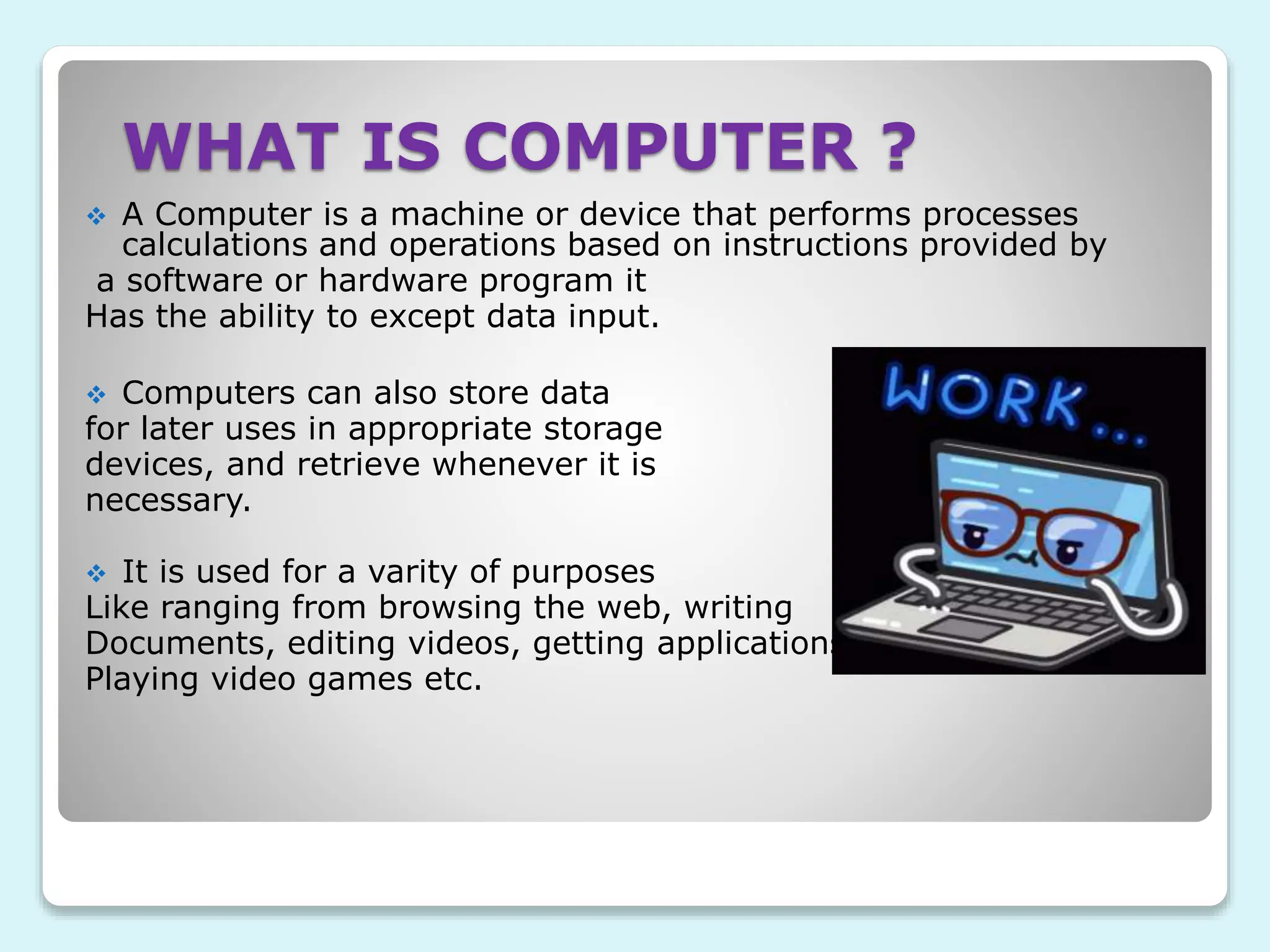 ppt on computer it will help you and u w | PPT