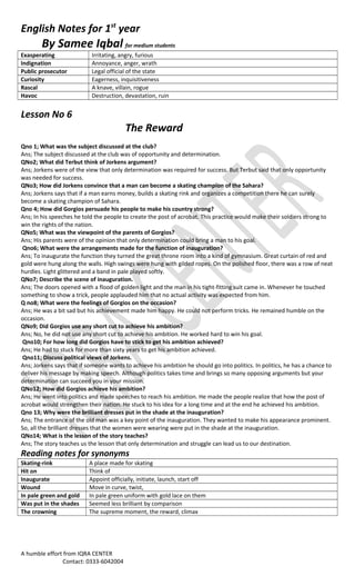 1styearenglishnotes 151118133825-lva1-app6892 | PDF