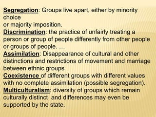 1st year lecture 4 ethnicities, minorities and immigragion 2015 | PPT
