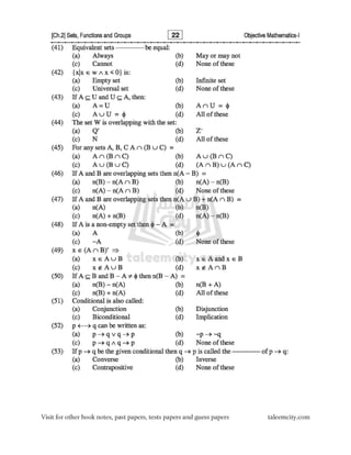 1st Year Math MCQs.pdf(1).PDFvhjijkkkkkk | PDF