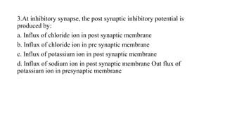 1st Year MBBS Physiology mcqs synapse ; nmj.pptx