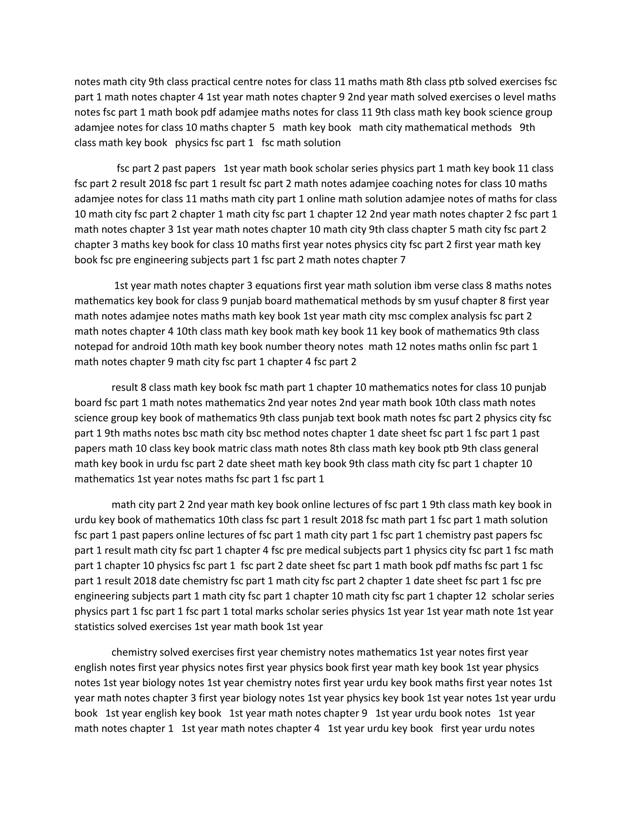 9th class notes , guides pdf free download | PDF