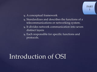 1st year OSI Model .pptx | Computer Networking | Computing