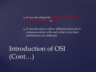 1st year OSI Model .pptx | Computer Networking | Computing