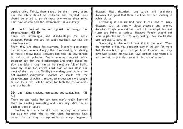 1st year sec first term paragraphs | PDF