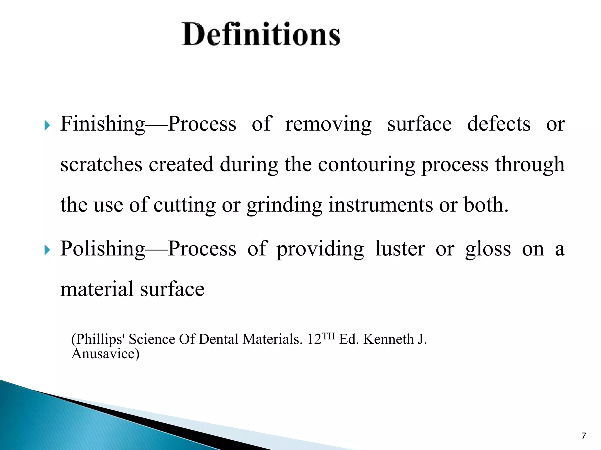 finishing and polishing agents | PPTX