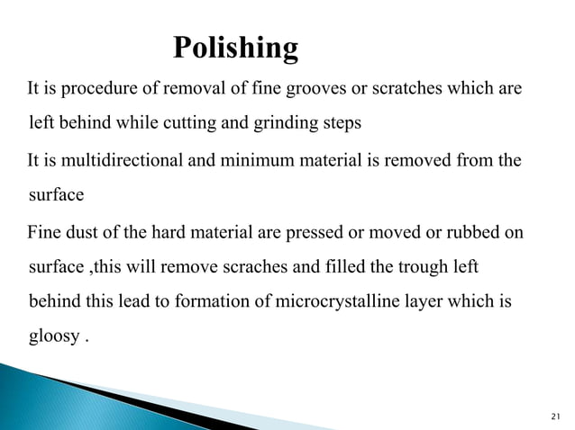 finishing and polishing agents | PPTX