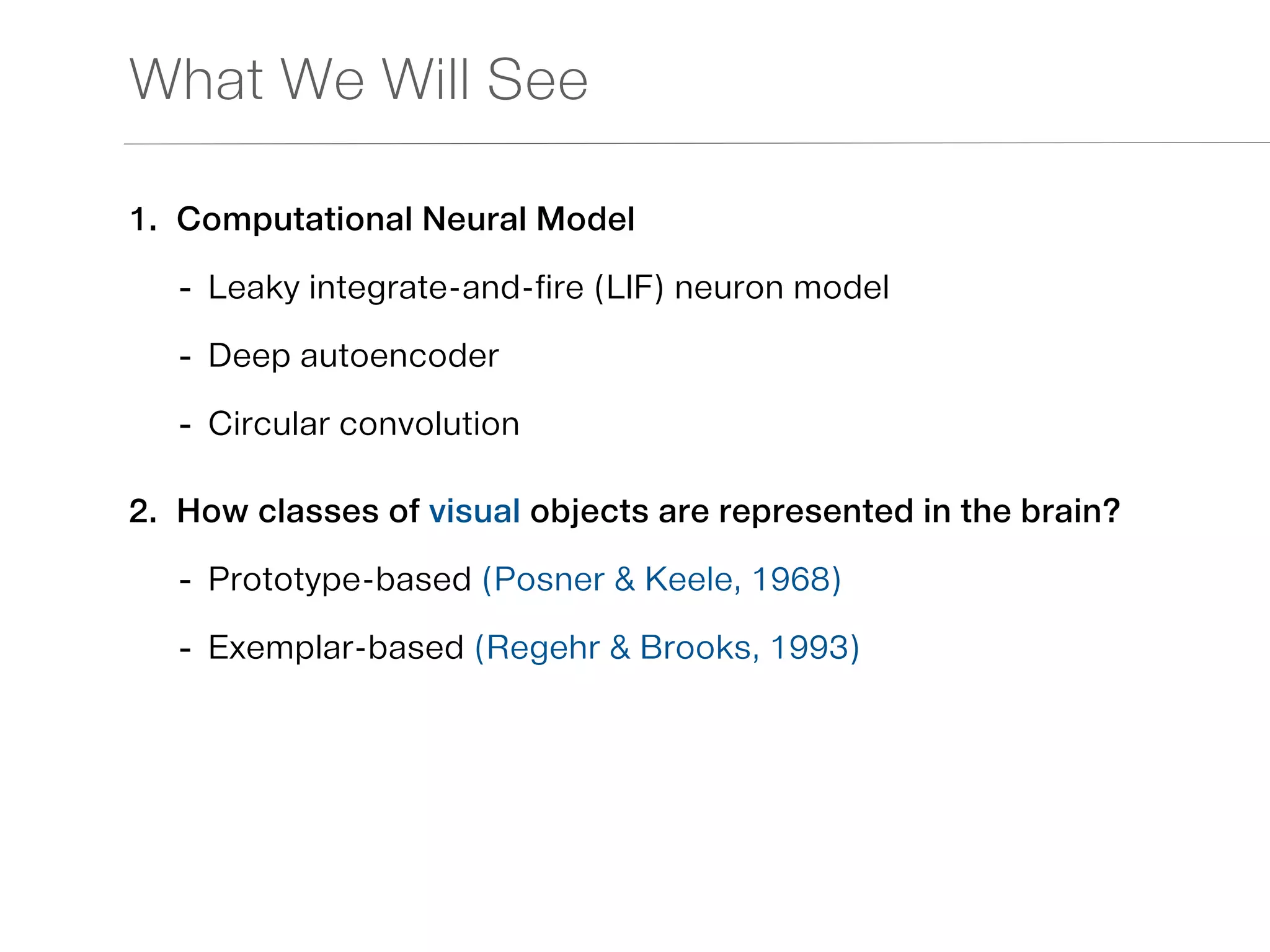 Summary of a neural model of human image categorization | PPT