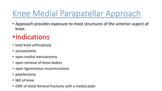 surgerical approach knee | PPT