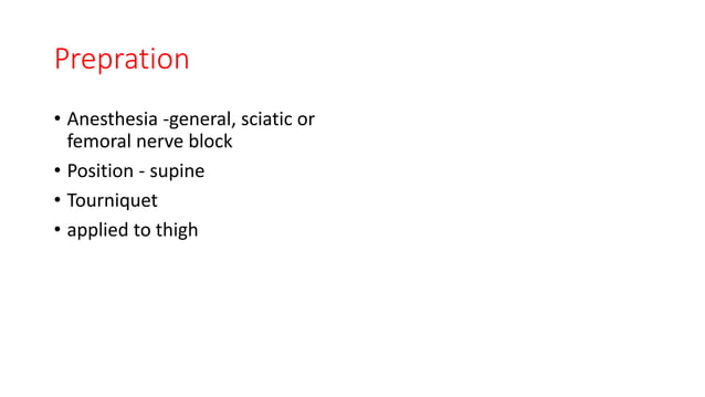 surgerical approach knee | PPT
