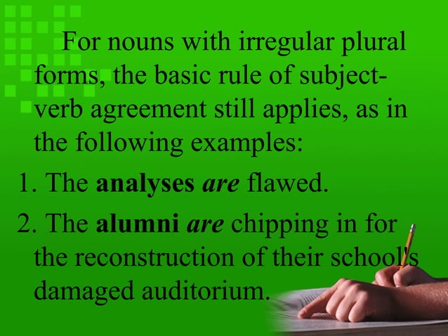 Eng7 sva irregular plural forms | PPT