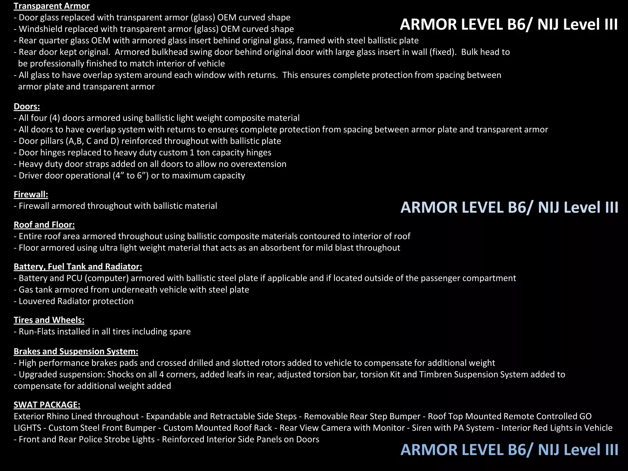 Armored SWAT Suburban 2500 | PDF