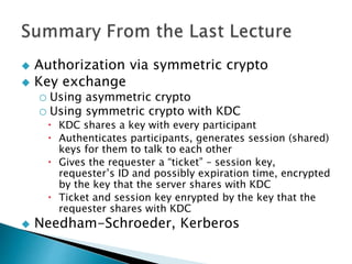 Key exchange in crypto | PPTX