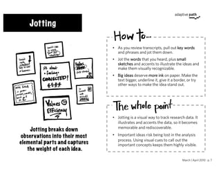 Workbook : Pen & Paper Tools for getting from Research to Design [See ...