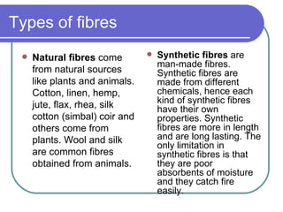synthetic fibers and plastics | PPT