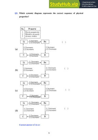 1 Systemic Multiple Choice Questions In Chemistry | PDF