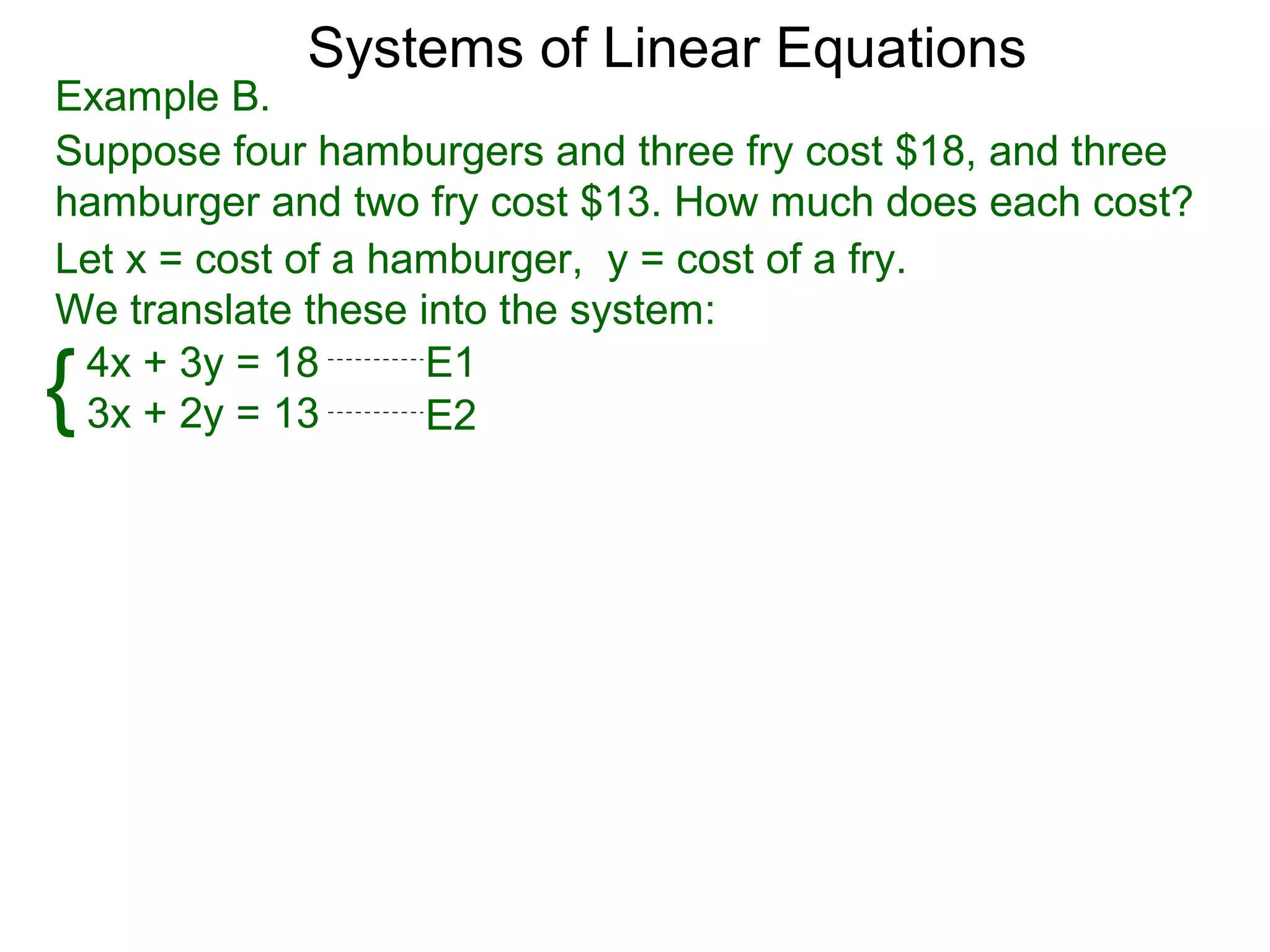 81 systems of linear equations 1 | PPT