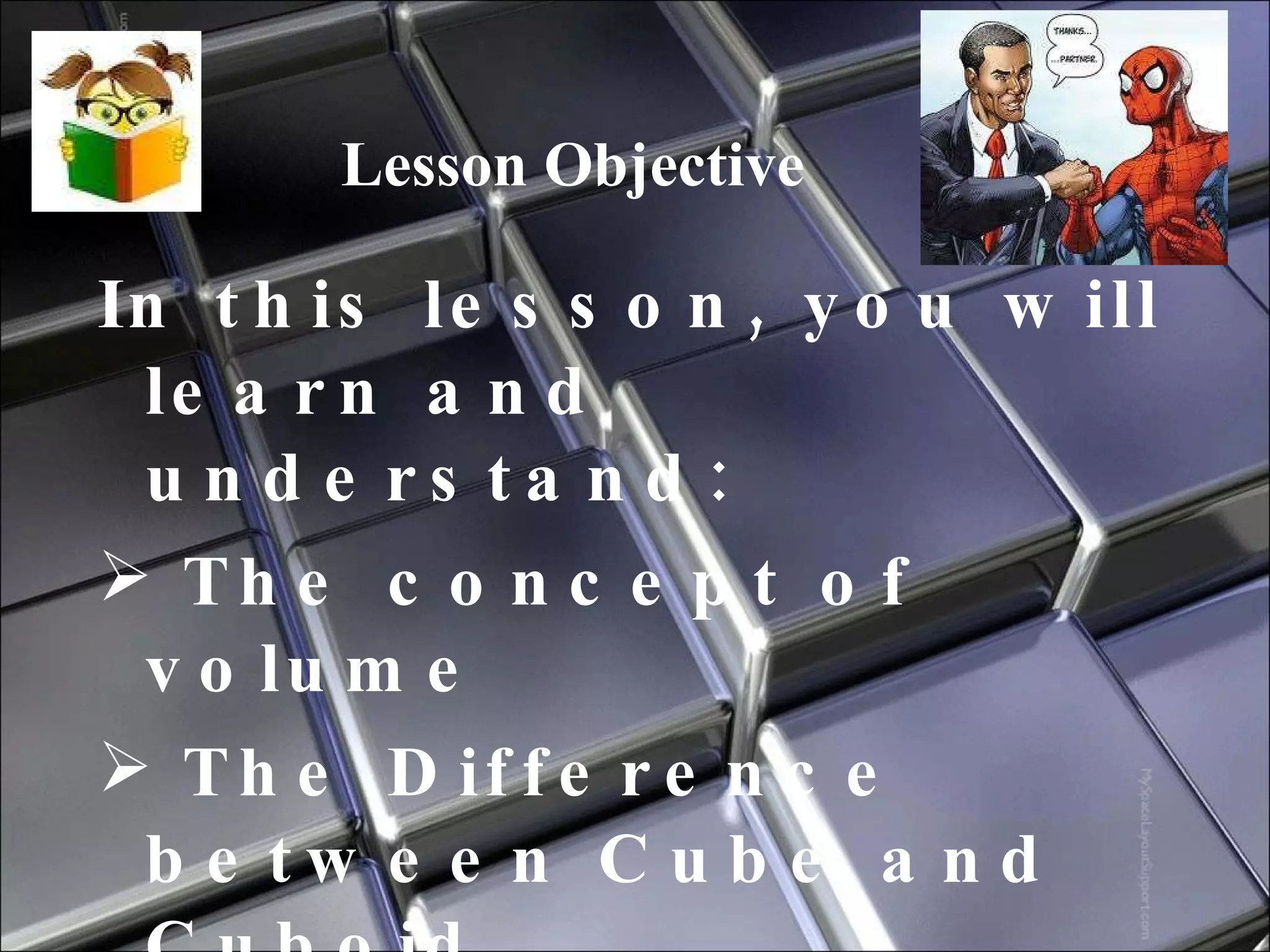 Volume of Cubes and Cuboid | PPT