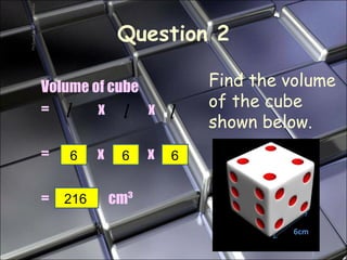 Volume of Cubes and Cuboid | PPT