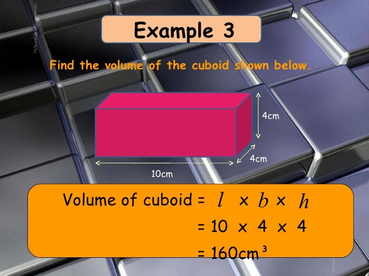 Volume of Cubes and Cuboid
