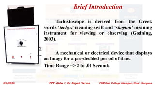 Tachsitoscope | PPTX