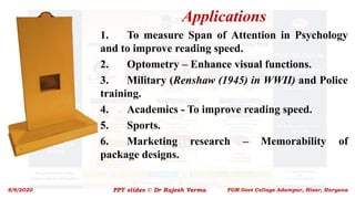 Tachsitoscope | PPTX