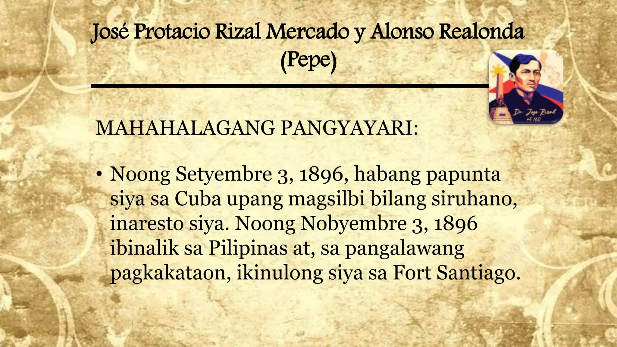 Talambuhay ni Dr. Jose P. Rizal.pptx
