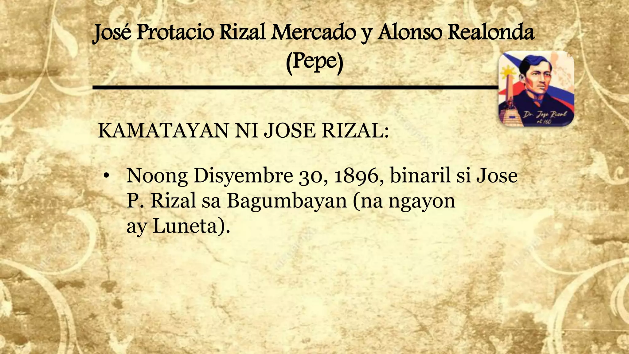 Talambuhay ni Dr. Jose P. Rizal.pptx