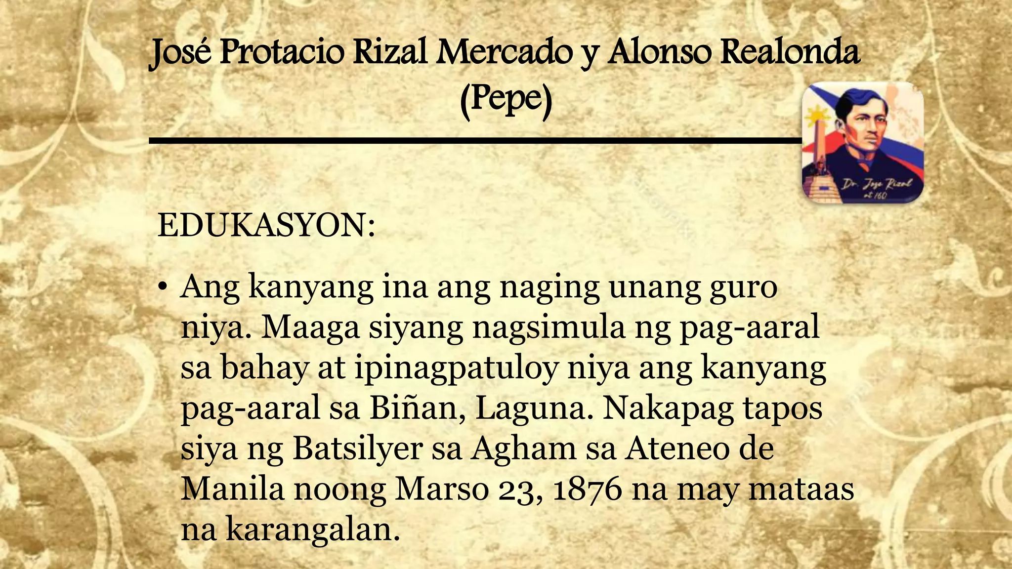 1 Talambuhay Ni Rizal Talambuhay Ni Rizal Dr Jose Rizal Ang - Otosection 1 Talambuhay Ni Rizal Talambuhay Ni Rizal Dr Jose Rizal Ang - Otosection