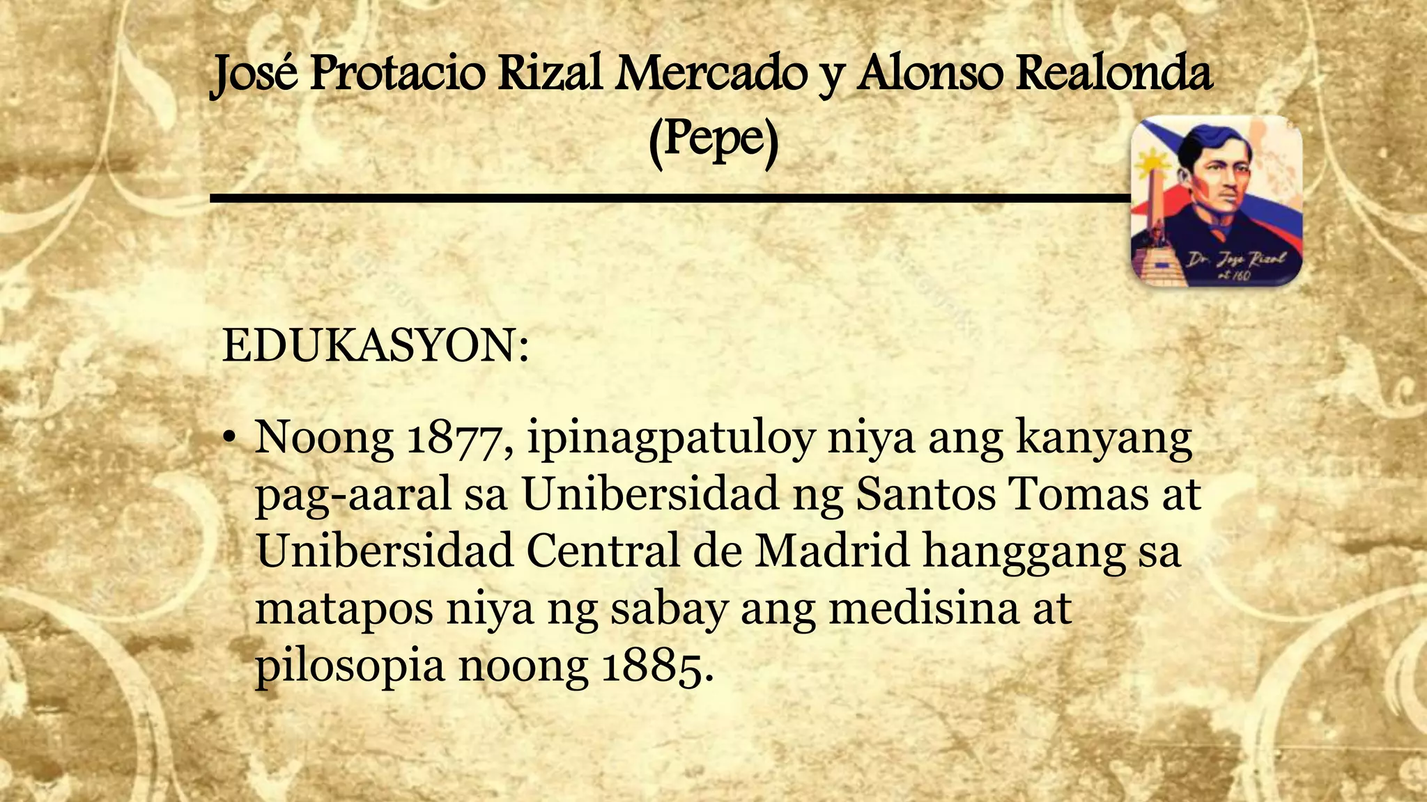Talambuhay ni Dr. Jose P. Rizal.pptx
