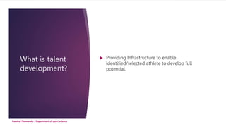 1) Talent identification intro.pptx | Sports