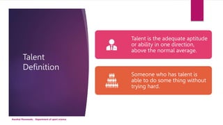 1) Talent identification intro.pptx | Sports