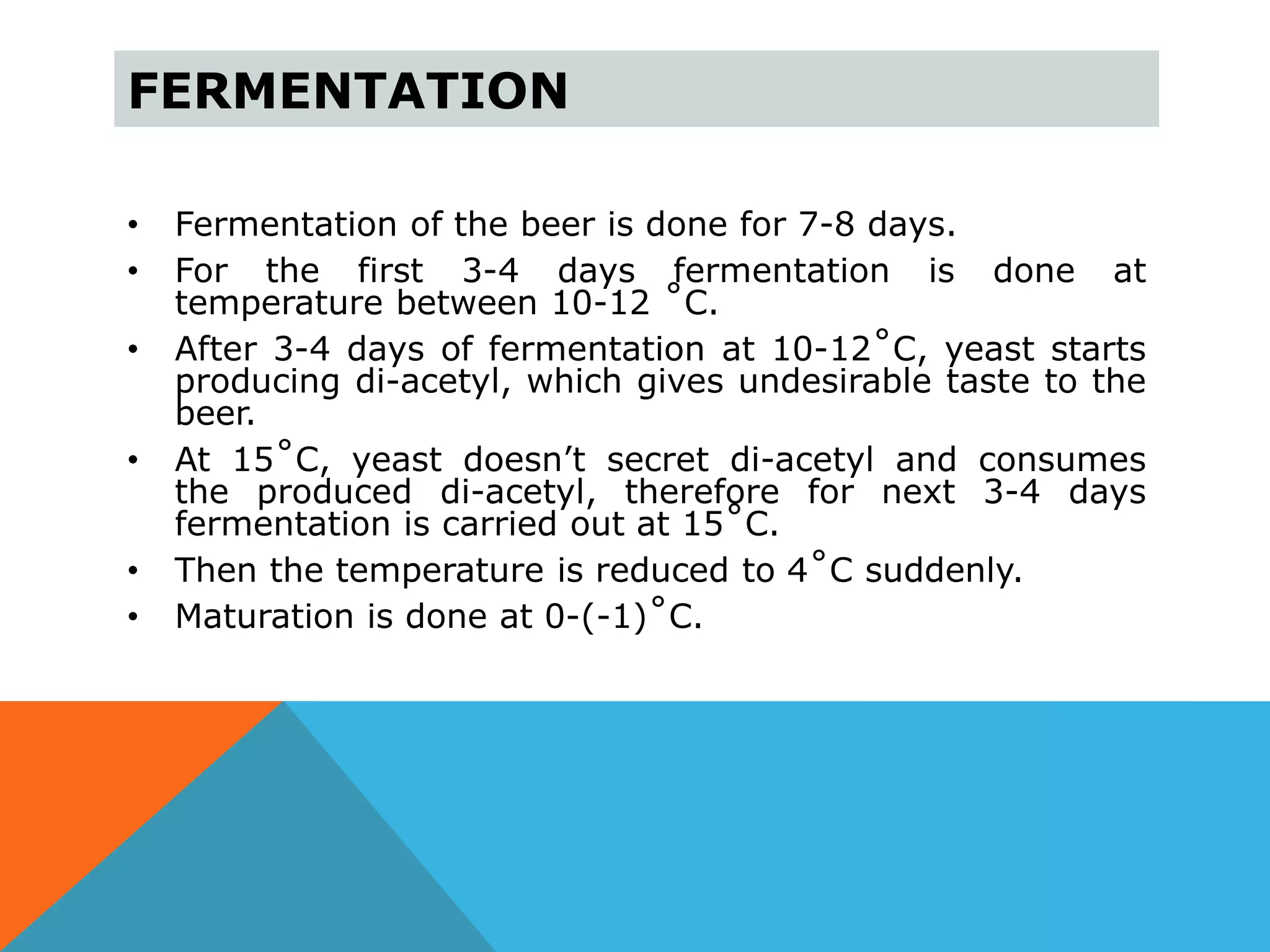 Brewing Process/ Beer manufacturing process/ Working of brewery | PPTX