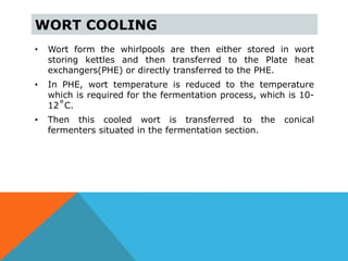 Brewing Process/ Beer manufacturing process/ Working of brewery | PPTX