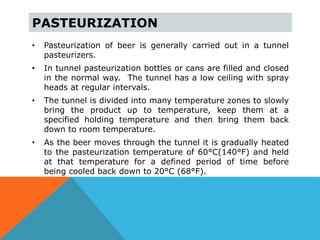 Brewing Process/ Beer manufacturing process/ Working of brewery | PPTX