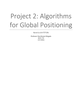 Algorithms for Global Positioning | PDF