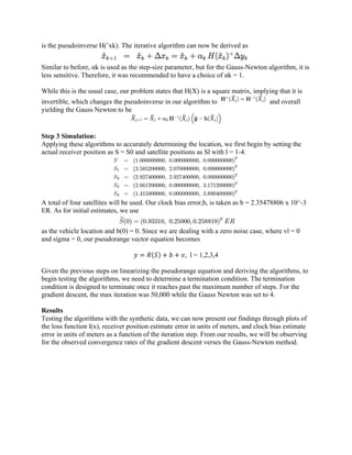 Algorithms for Global Positioning | PDF