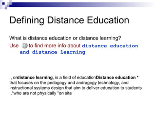 distance learning | PPT