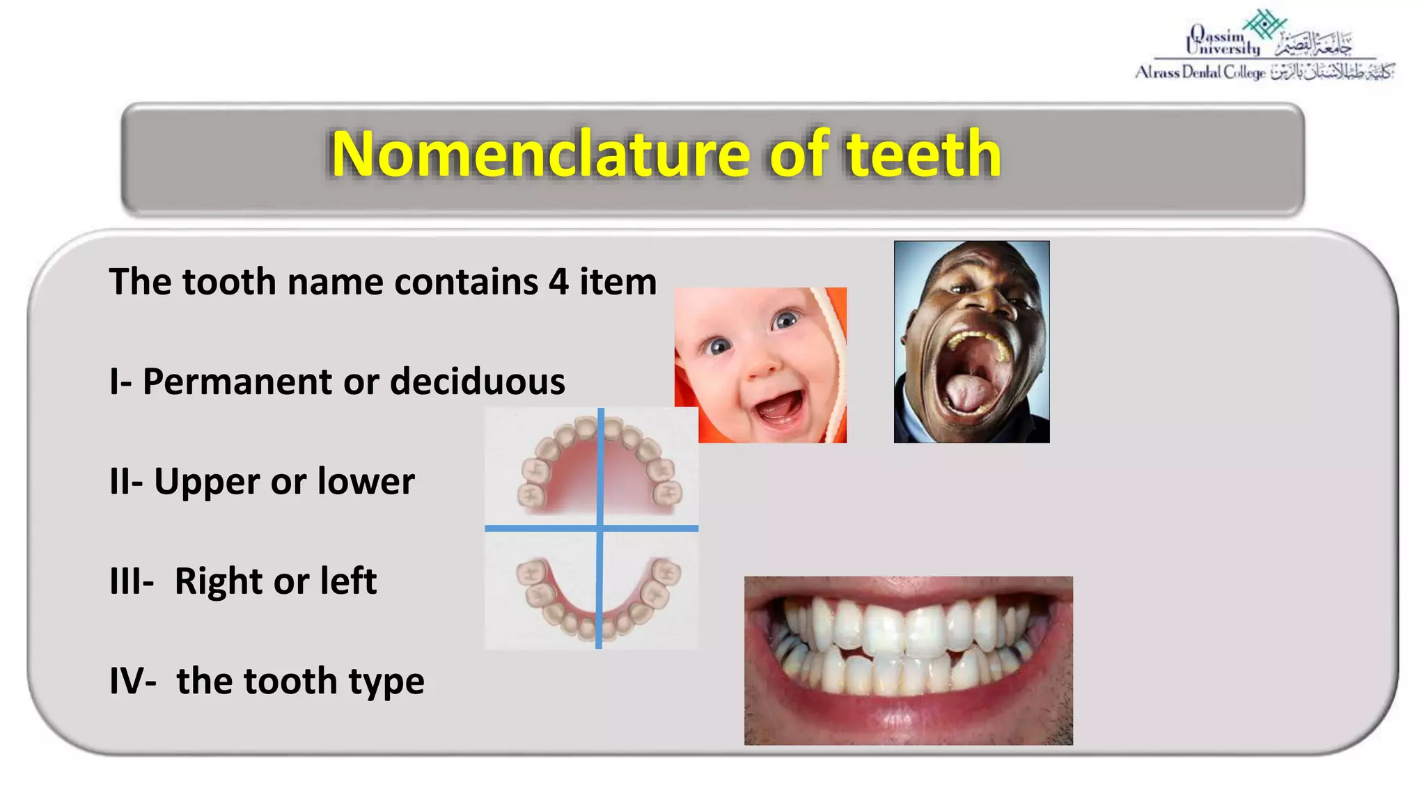 1= Teeth nomenclature, numbering, surfaces and angles.pptx