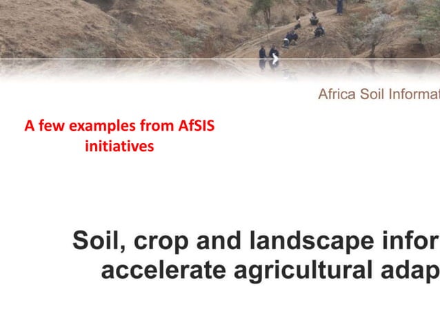 African Soil Information System | PPTX | Africa Travel | Travel Locations